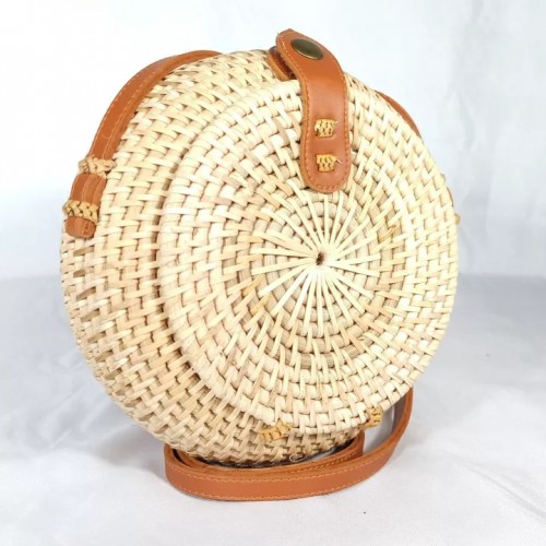 Rattan Circular Bags
